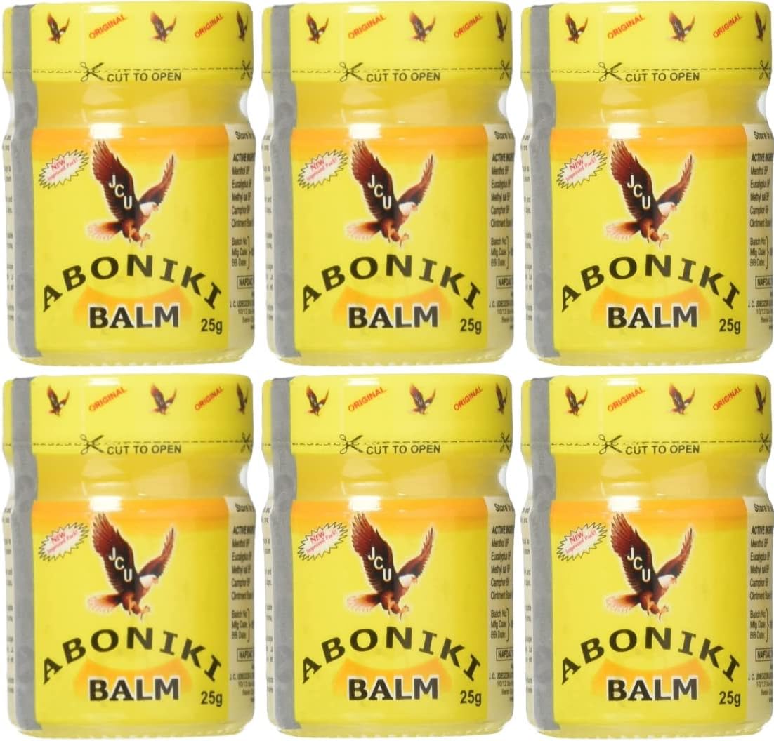 Amazon.com: Aboniki Balm (6 Jars) – Powerful Topical Analgesic for ...