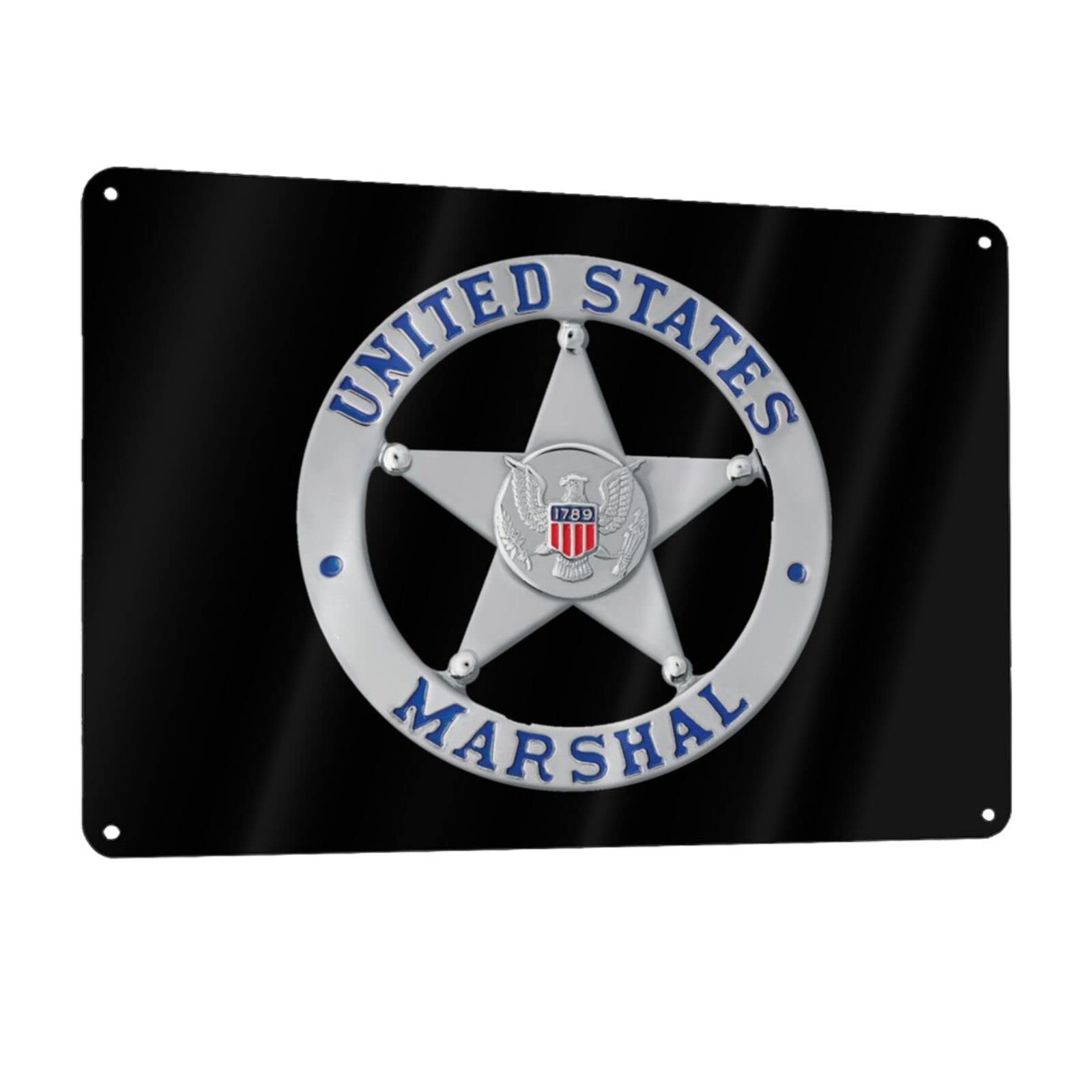 Amazon.com: US Marshal Badge Clearly Visible Metal Information Signage ...