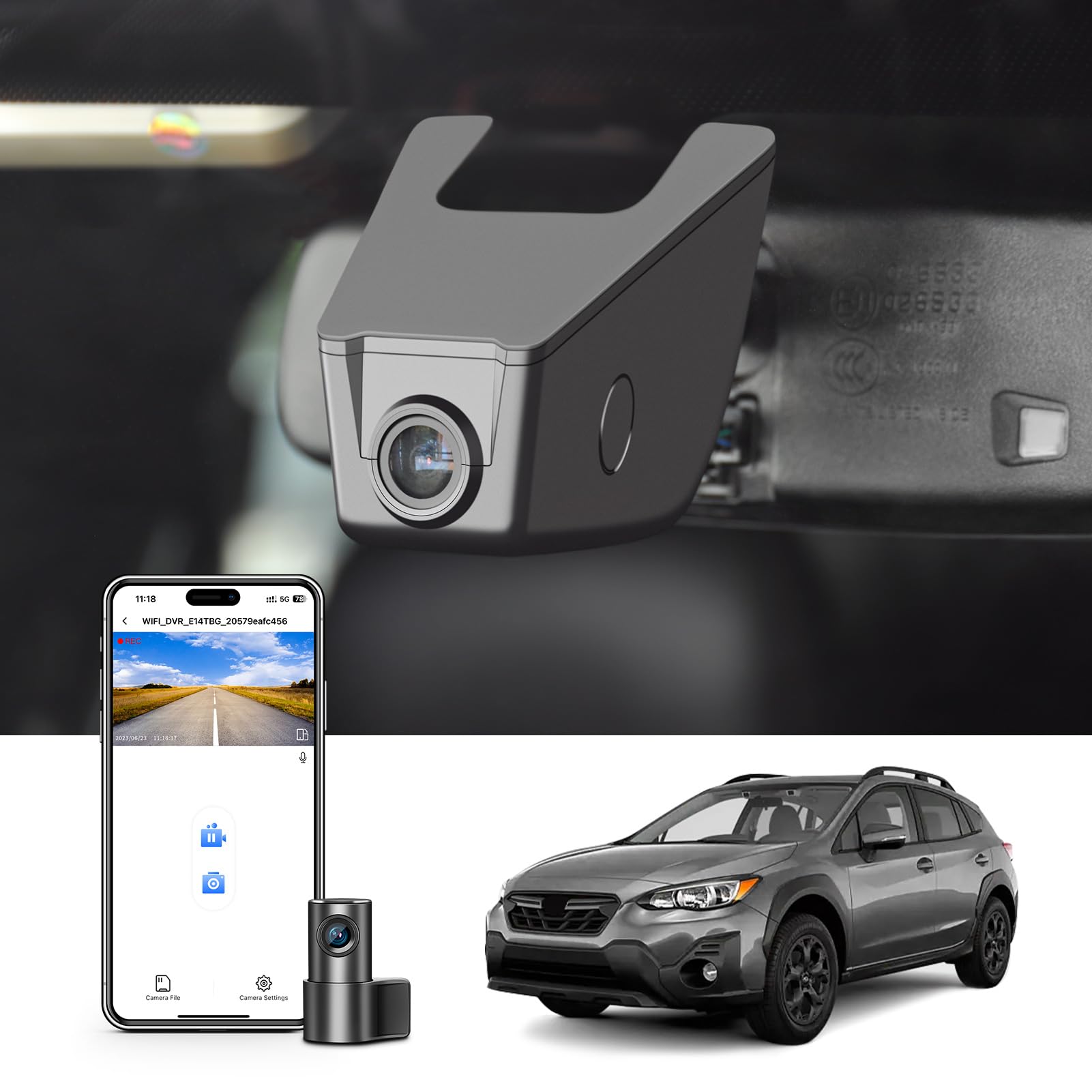 Amazon.com: Mangoal Front 4K & Rear 1080P Dash Cam Custom fit for ...