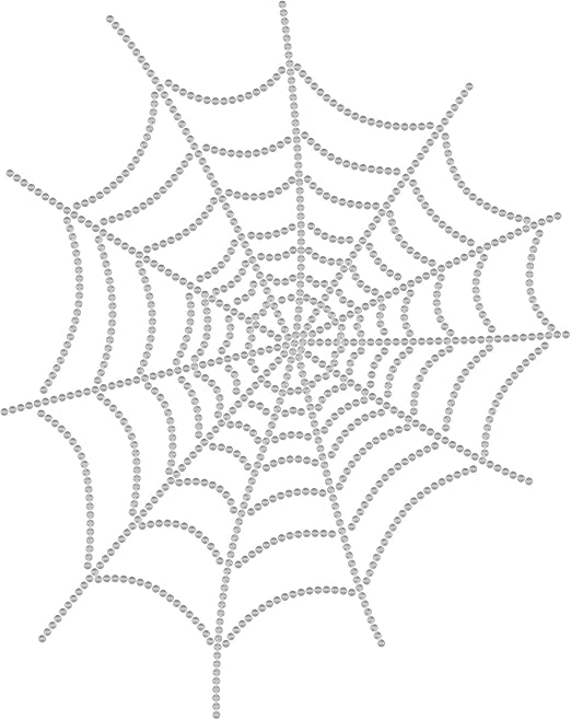 Amazon.com: SUPERDANT Spider Web Rhinestone Heat Iron on Transfers ...