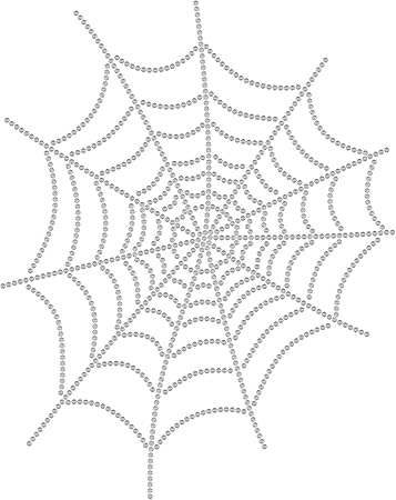 Amazon.com: SUPERDANT Spider Web Rhinestone Heat Iron on Transfers ...