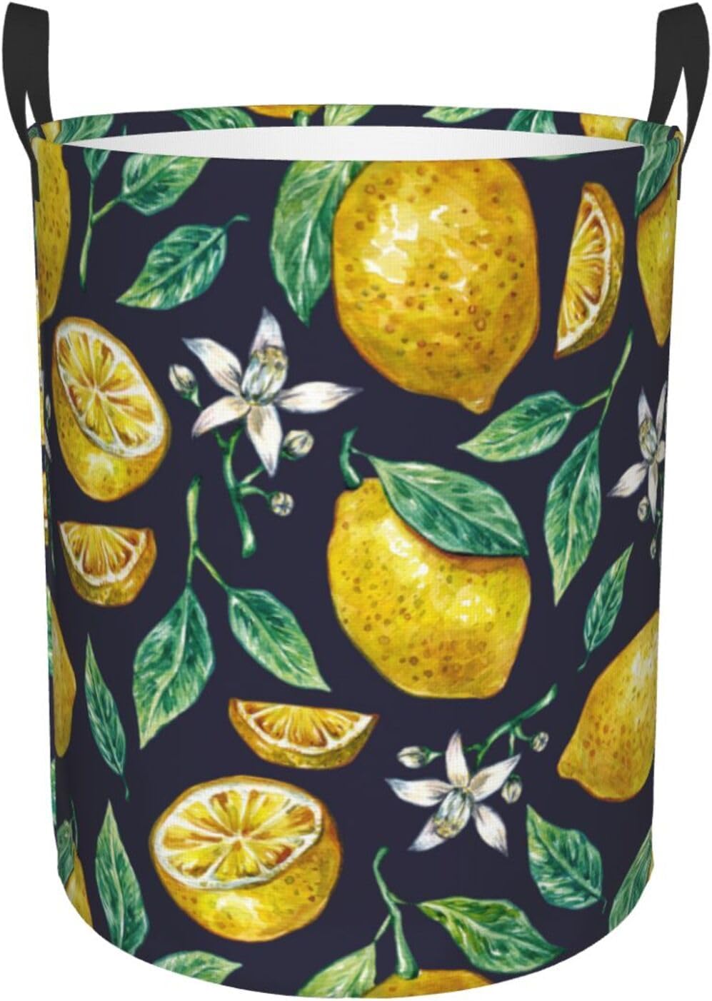 Amazon.com: Collapsible Laundry Basket Vintage Lemon Laundry Hamper ...