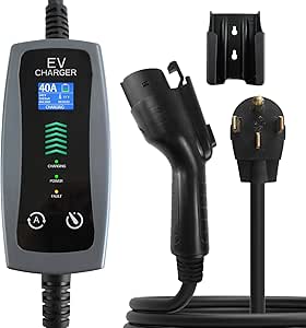 Amazon.com: Ultra Explorer Level 2 Portable EV Charger, 16-40 Amp, 240V, 25ft Cable, Faster ...