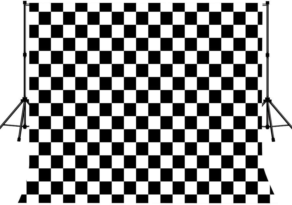 Amazon.com : Cosplay Party Banner Checkered Flag Photography Backdrop ...