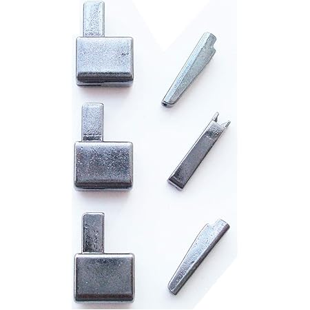 3 Sets #12 Metal Zipper Retainer Box and Insertion Pin,Zipper Bottom ...