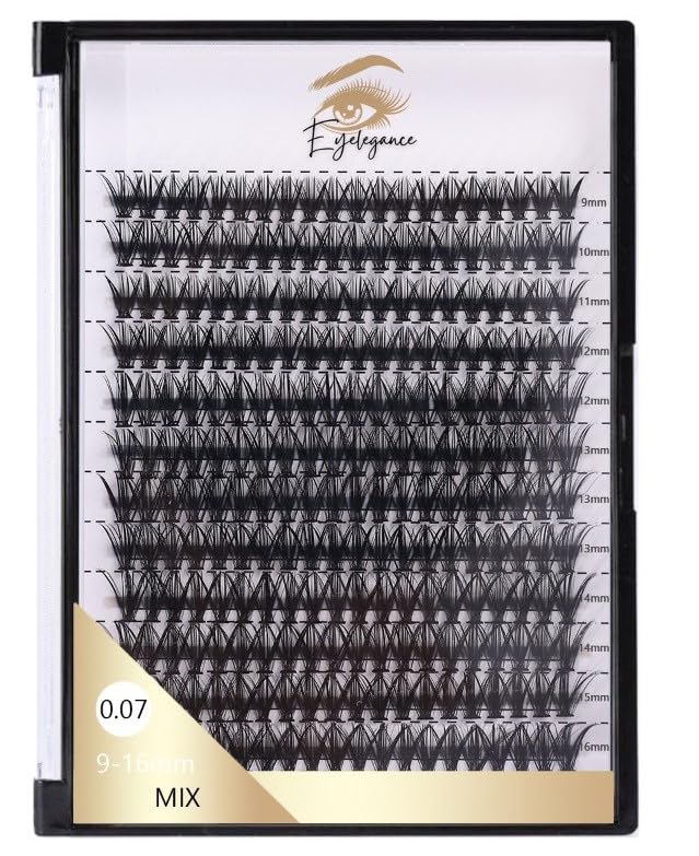 Amazon.com: Lash Clusters 240pcs 40D DIY Eyelash Extension D Curl False ...