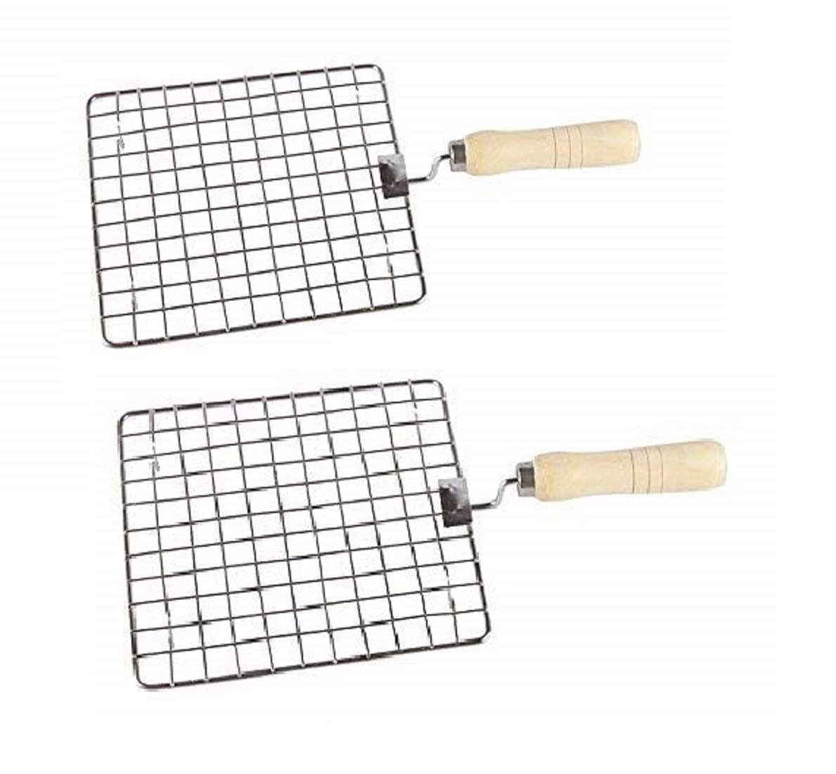 Buy URBAN BUY Stainless Steel Wooden Roasted Jali Square and ...