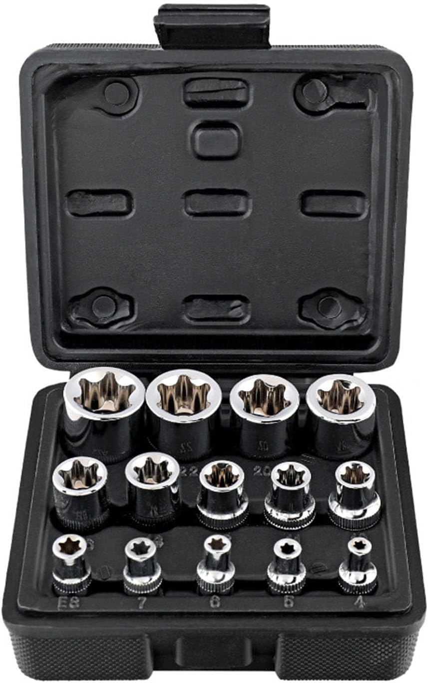 Female E Torx Socket Set 3/8 1/2 1/4 Drive E4 - E24 External Torque ...