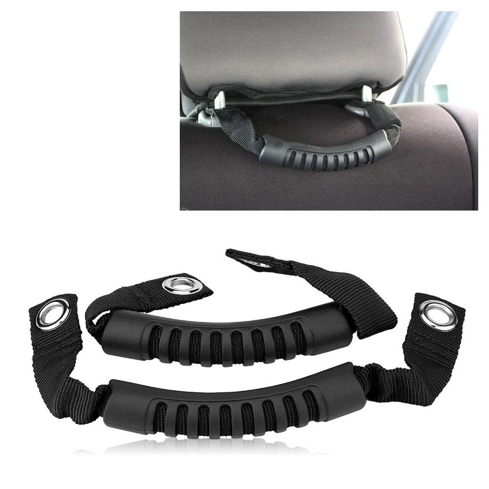 Amazon.com: Qiilu Headrest Grab Handles, 2Pcs Roof Grab Handles/Car ...