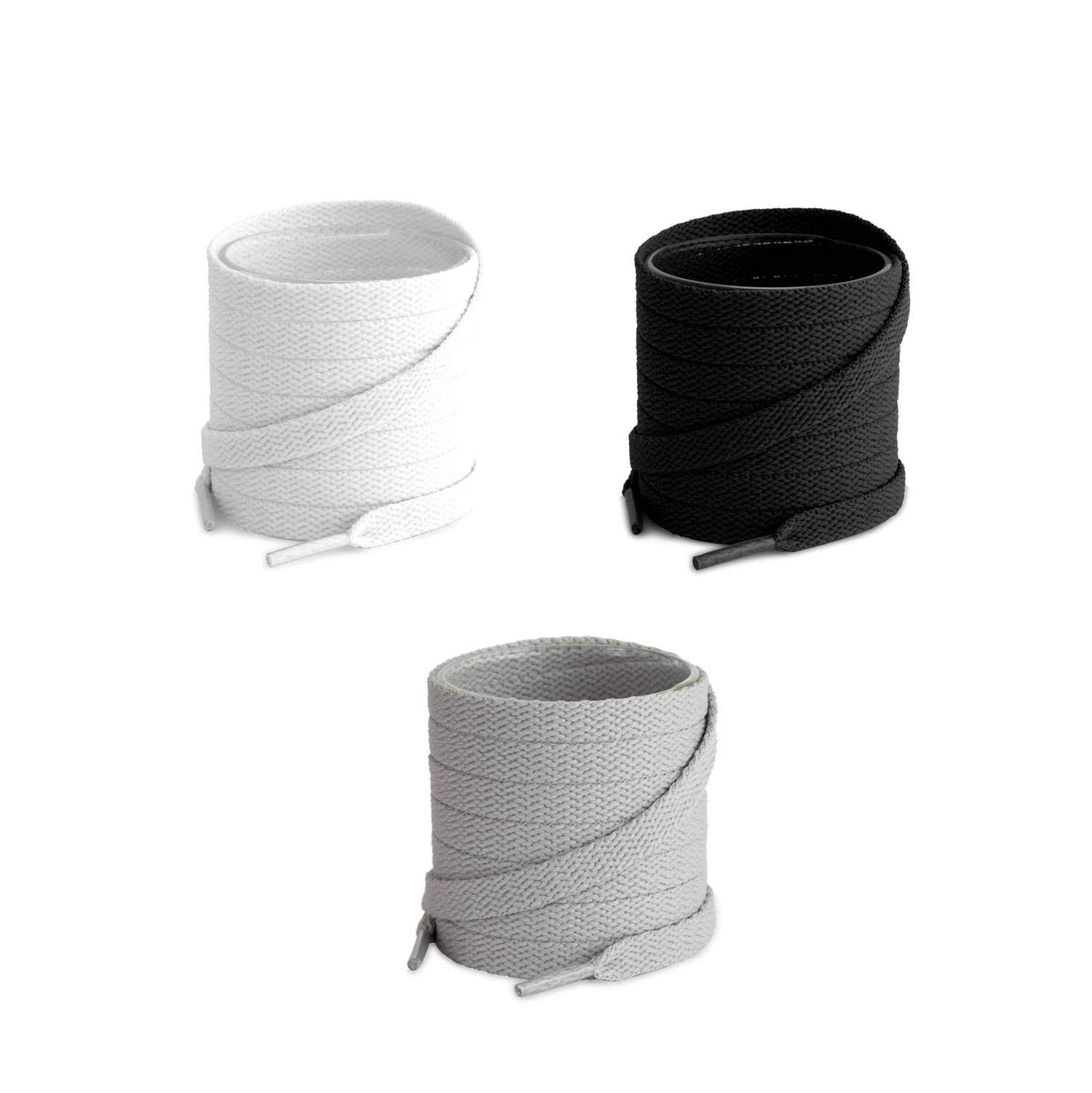 Lify Wide Flat Athletic Shoelaces with Wide Shoelaces Flat Shoe Laces ...