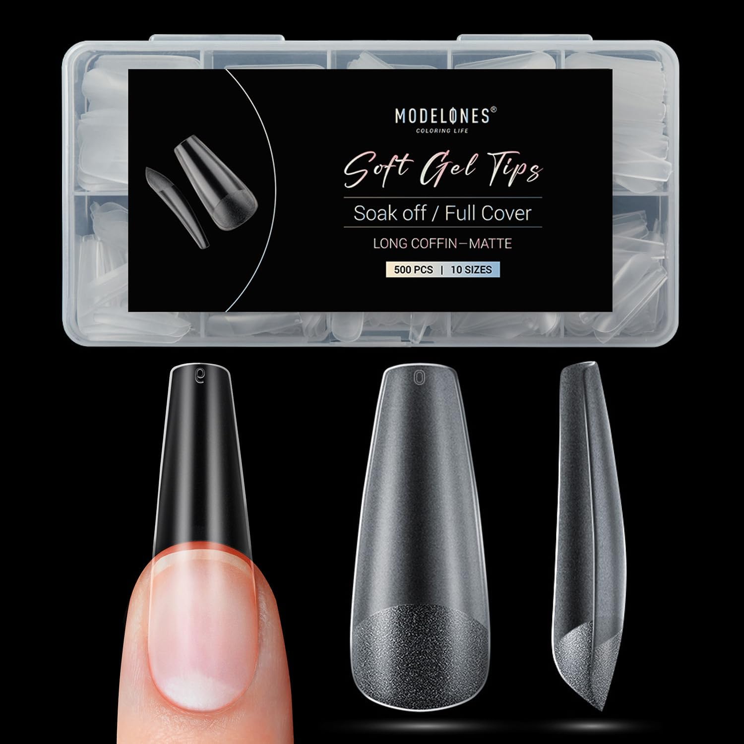 Amazon.com: BOMOQING 288PCS Nail Dual Forms for French Nails, Dual Nail ...