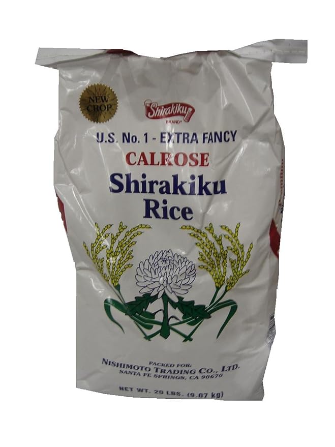 Amazon.com : SHIRAKIKU Calrose Rice Medium Grain White Rice - Japanese ...