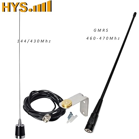 Amazon.com: HYS SMA-Male GMRS HT 14.17inchs Antenna+Amateur Antennas ...