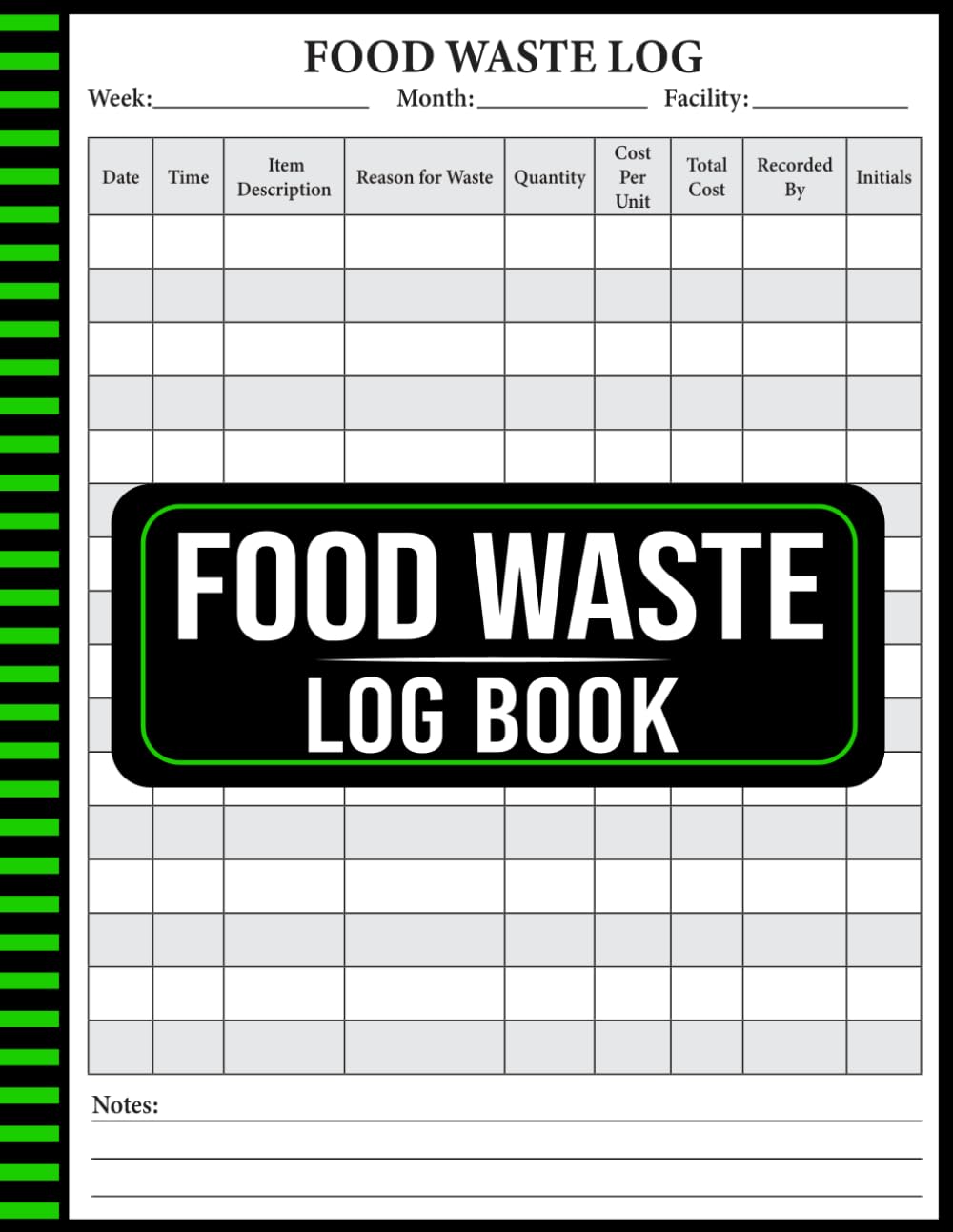 Amazon.com: Food Waste Log Book: A Simple Solution to Track and Reduce ...