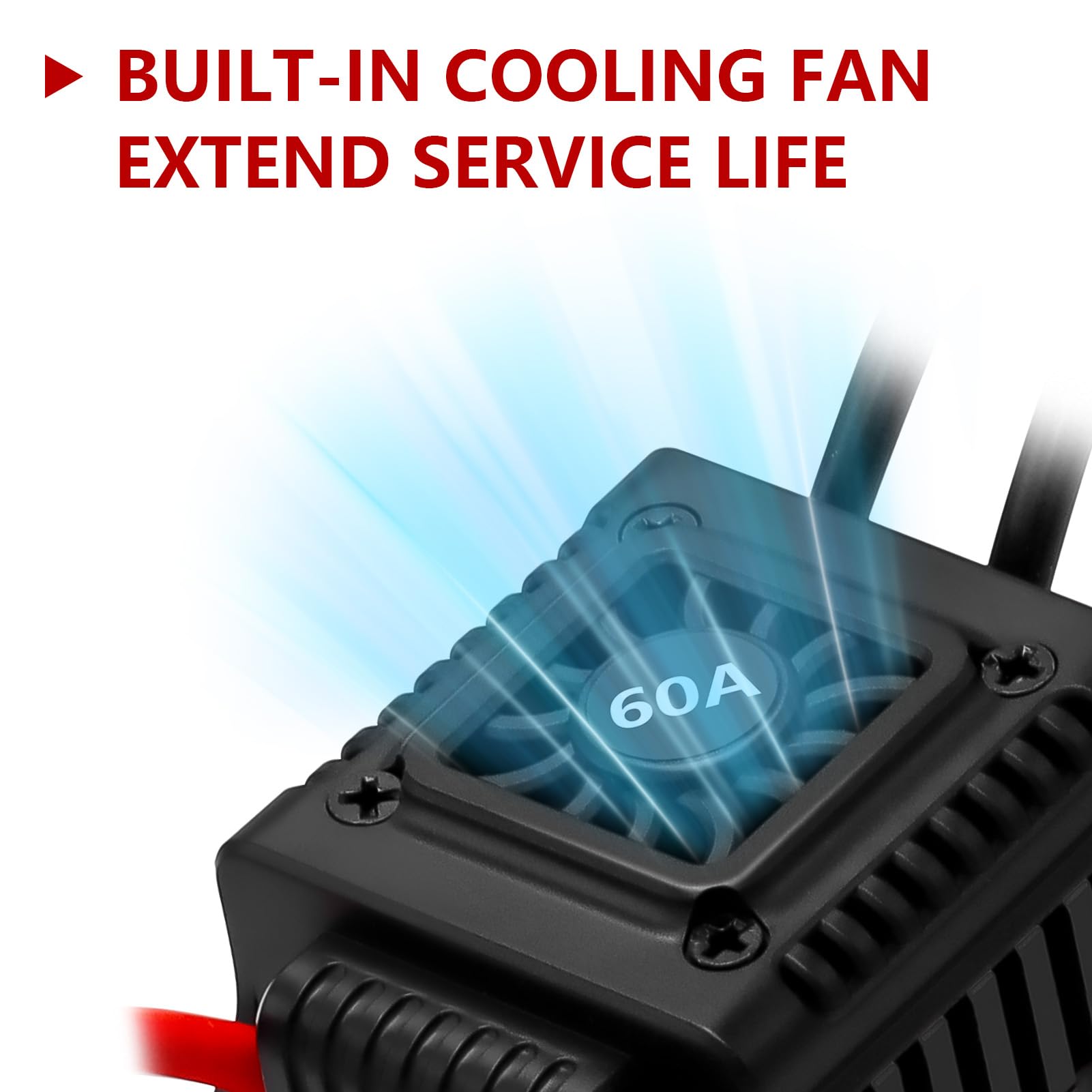 Snapklik.com : Hobby Fans Upgraded 60A Brushless ESC 2-3S Electronic ...