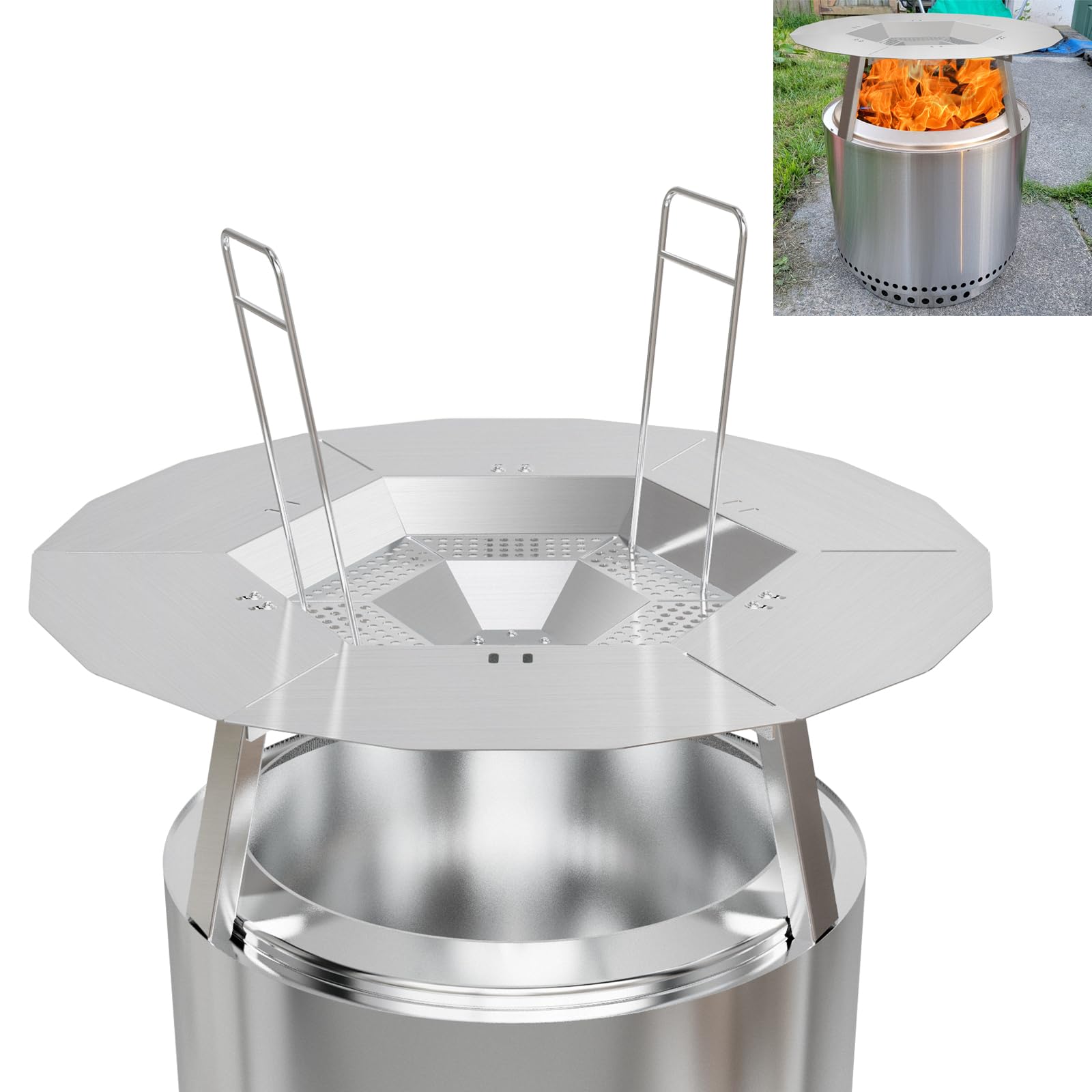 Snapklik.com : Heat Deflector For Solo Stove Ranger 15" - Captures ...