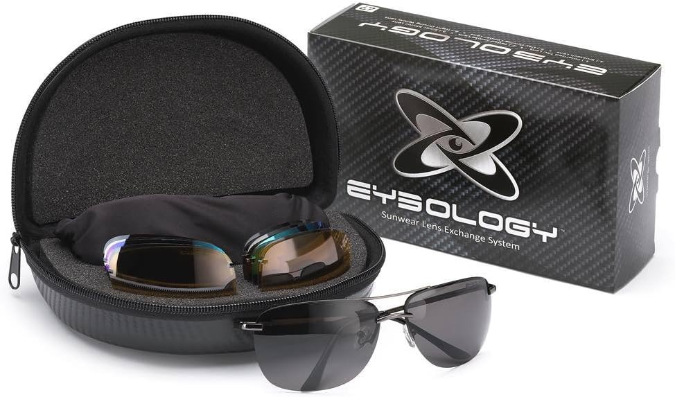 Amazon.com: Eyeology Sistema de gafas de sol de aviador multifunción ...