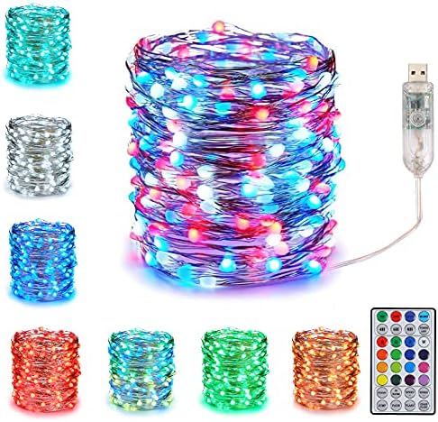 Amazon.com: Color Changing Fairy String Lights, 33ft 100 LED Twinkle ...