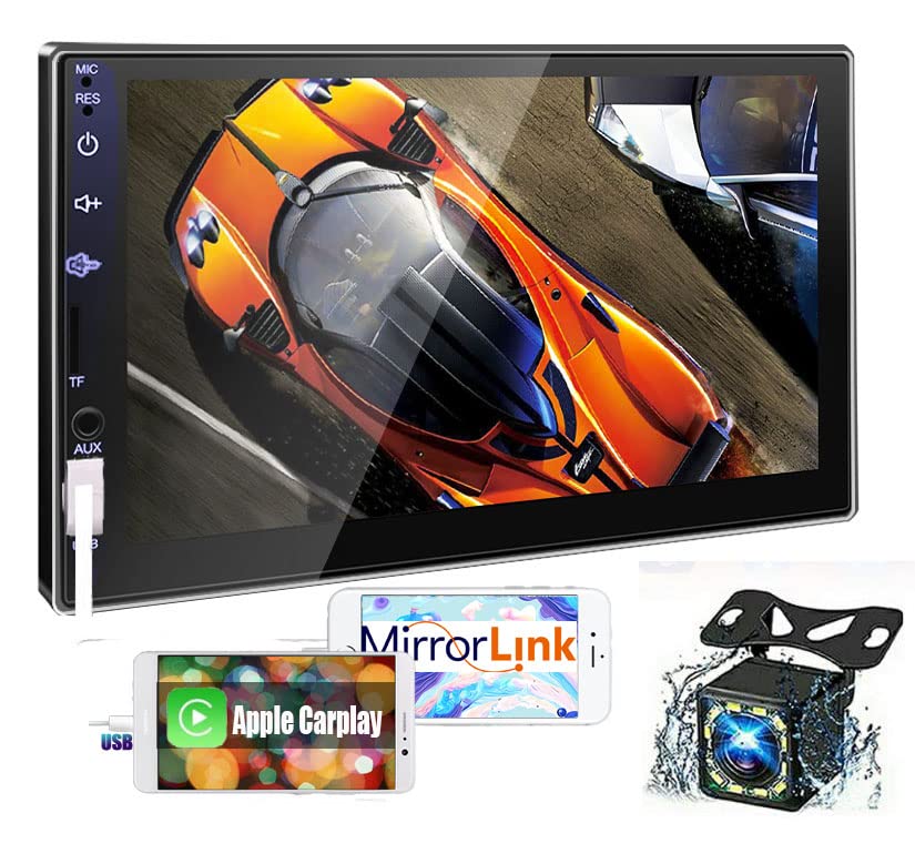 Buy CNW-SHS Double Din Car Stereo Apple Carplay, 7 Inch Car Radio ...