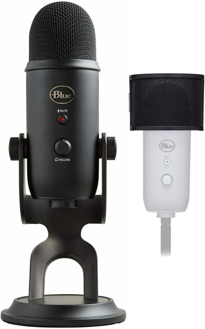 Amazon.com: Blue Microphones Yeti (Blackout) Professional Multi-Pattern ...