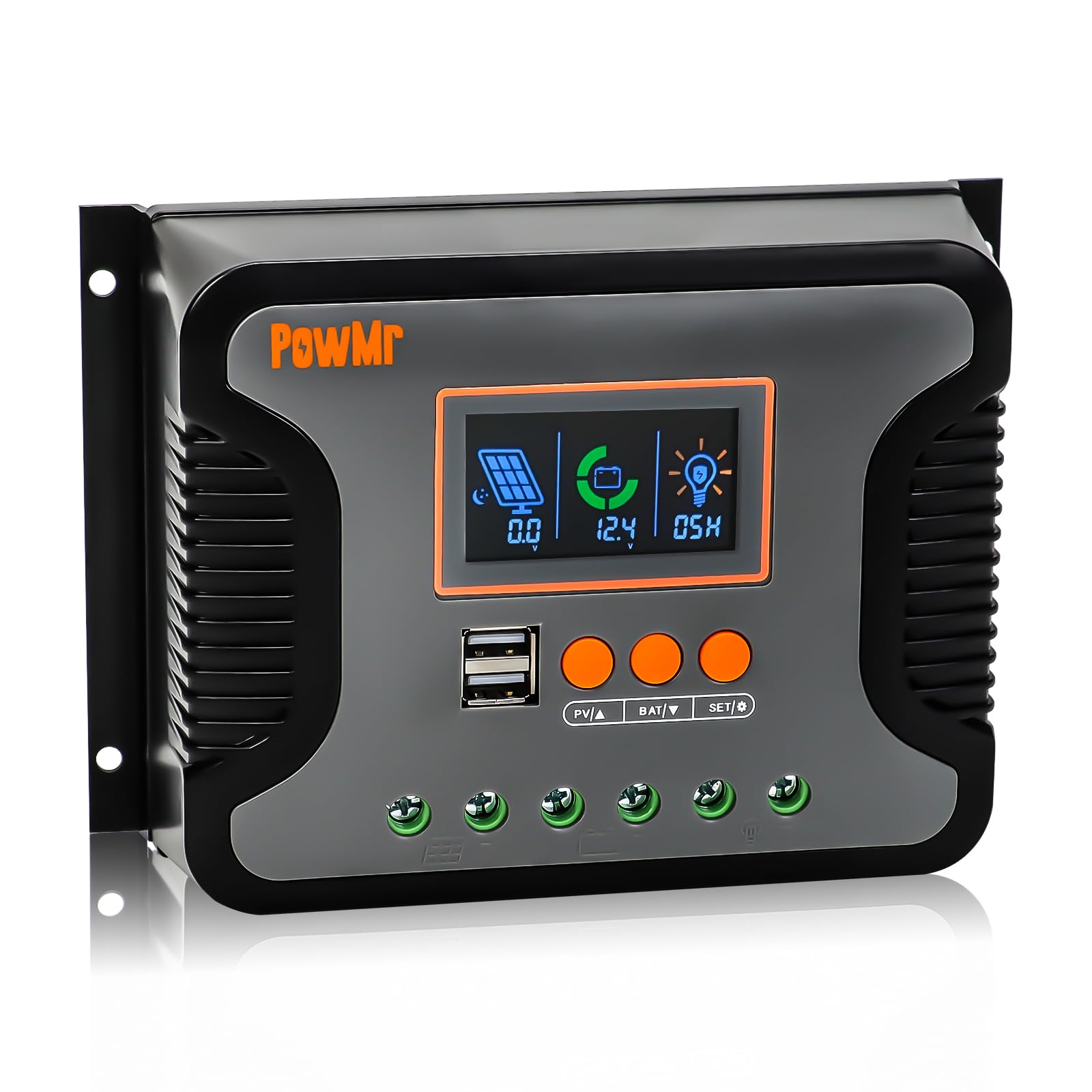 Amazon.com : PowMr 60A PWM Solar Charge Controller, 12V 24V 36V 48V ...
