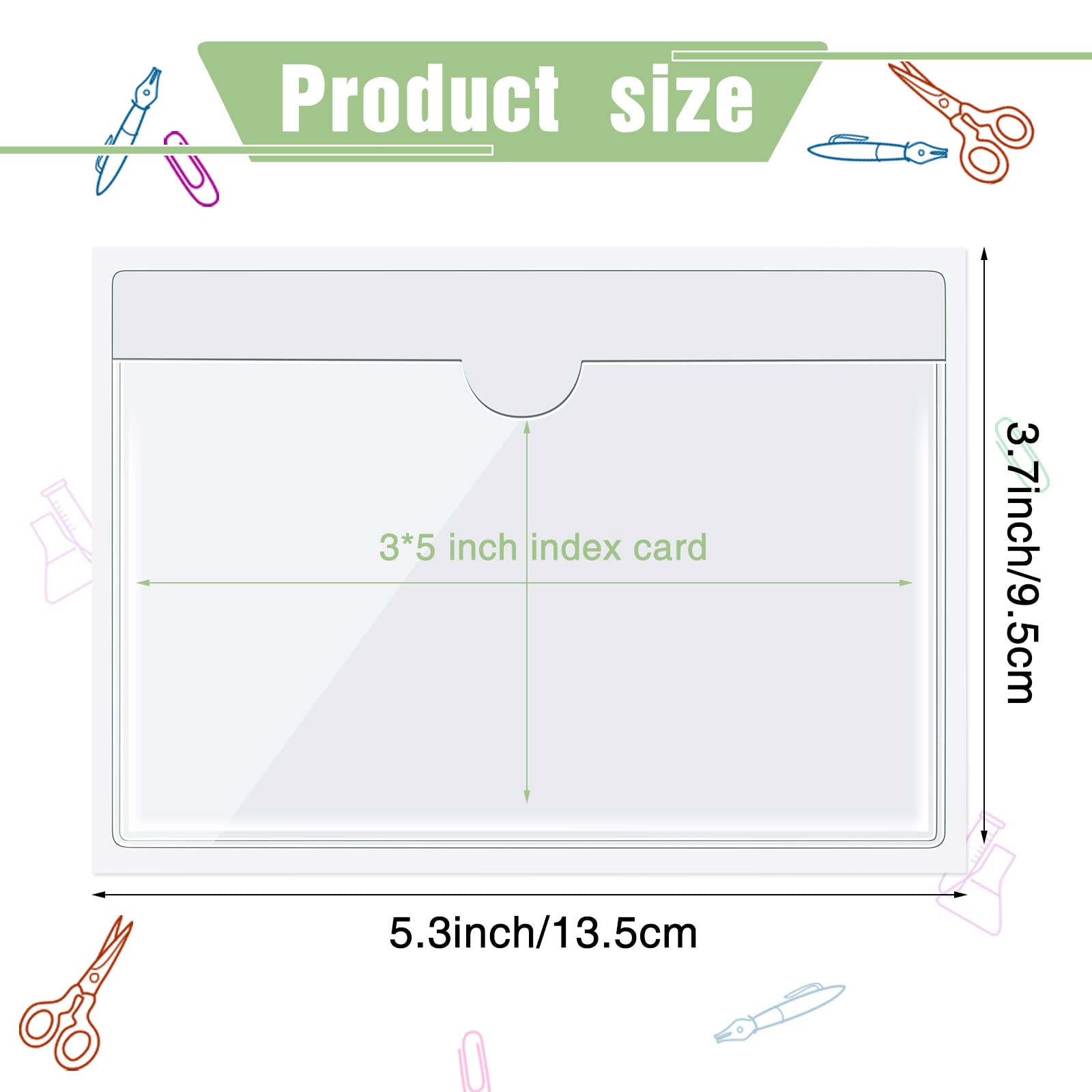 Snapklik.com : Chinco 30 Pcs Self Adhesive Pockets, Bin Labels For ...