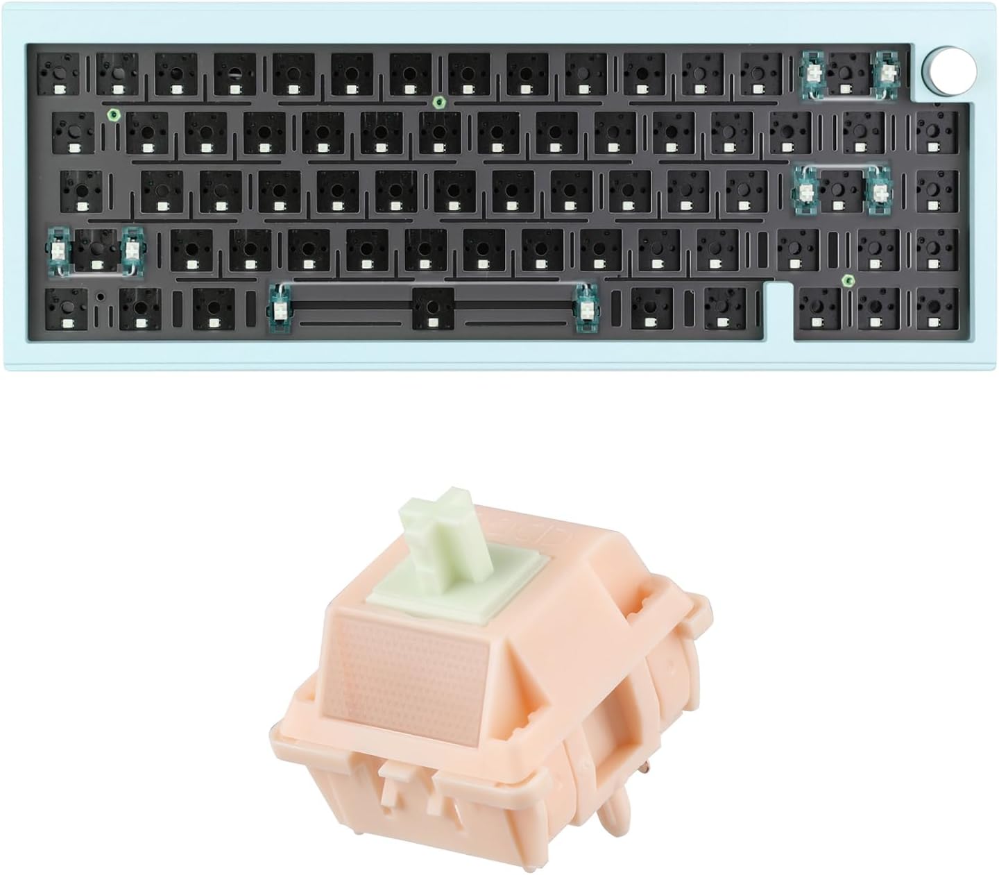 Amazon.com: EPOMAKER CIDOO V65 V2 Gaming Keyboard DIY Kit with Mint ...