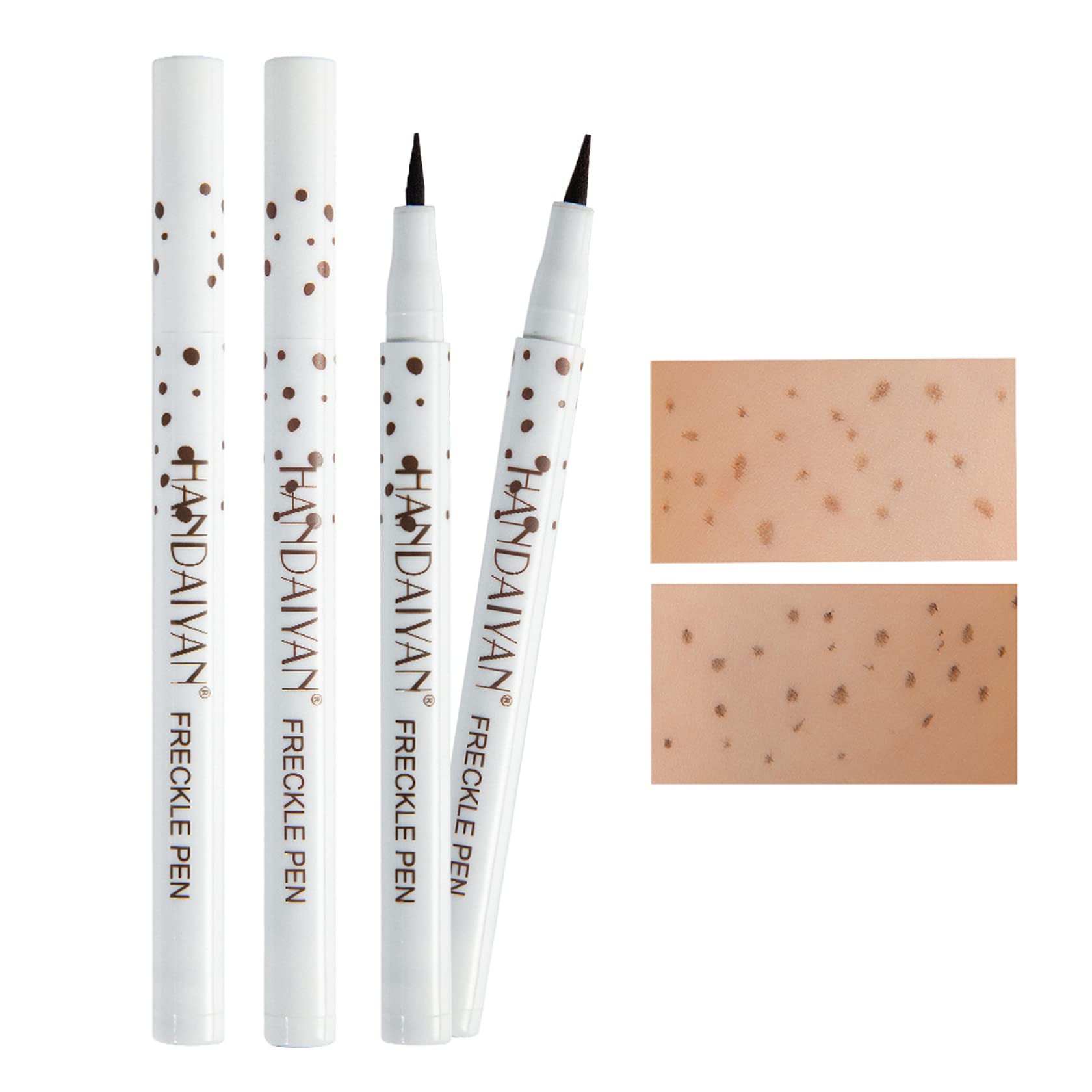 2 PCS Freckle Pen Freckle Makeup Pen Atural Lifelike Fake Freckles Long ...