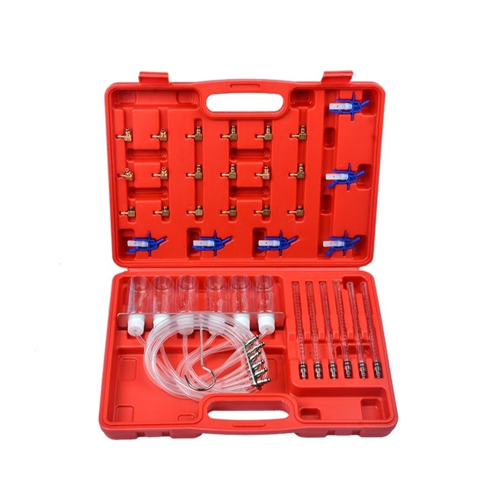 Buy Compression Test Gauge Kit Diesel Injector Flow Meter Test Kit ...