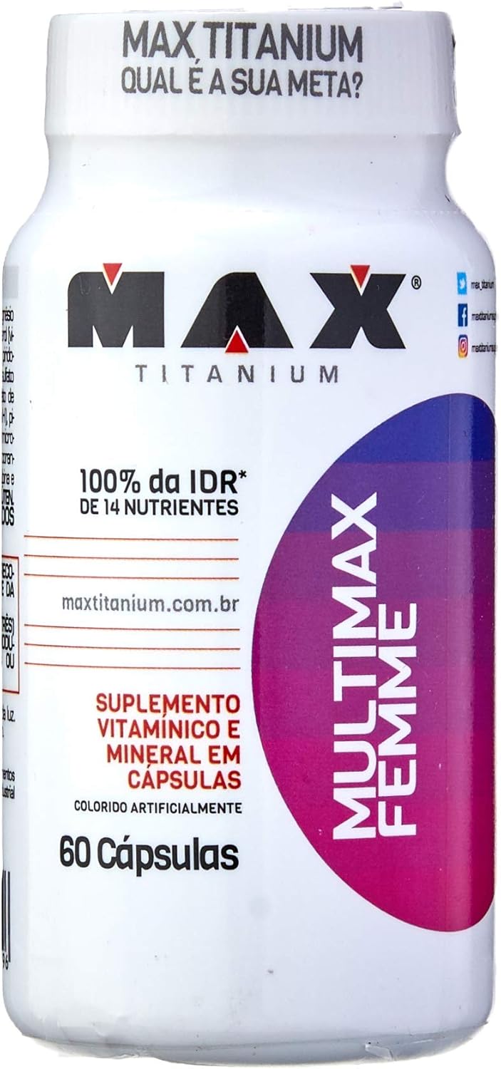 Multimax Femme - 60 Cápsulas, Max Titanium | Amazon.com.br