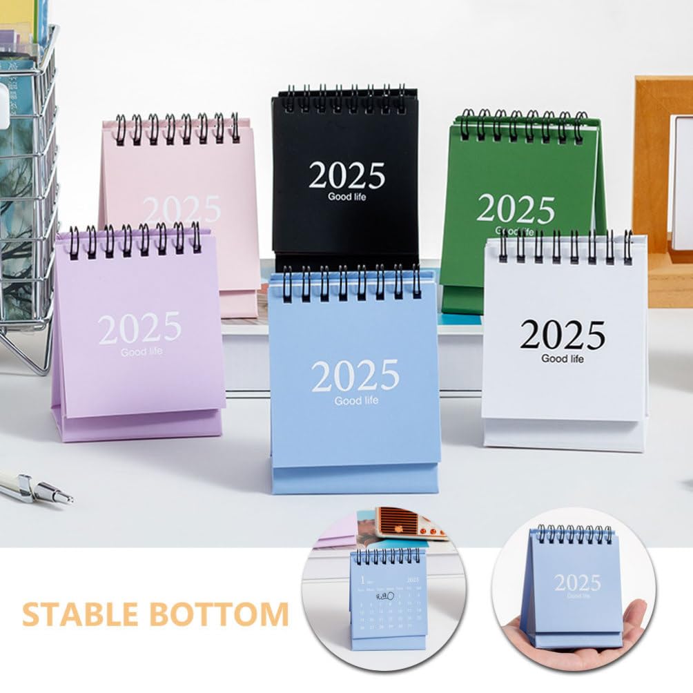 Desk Calendar 2026 Standing Desktop Calendar NUOBESTY 2024-2025 Desk ...