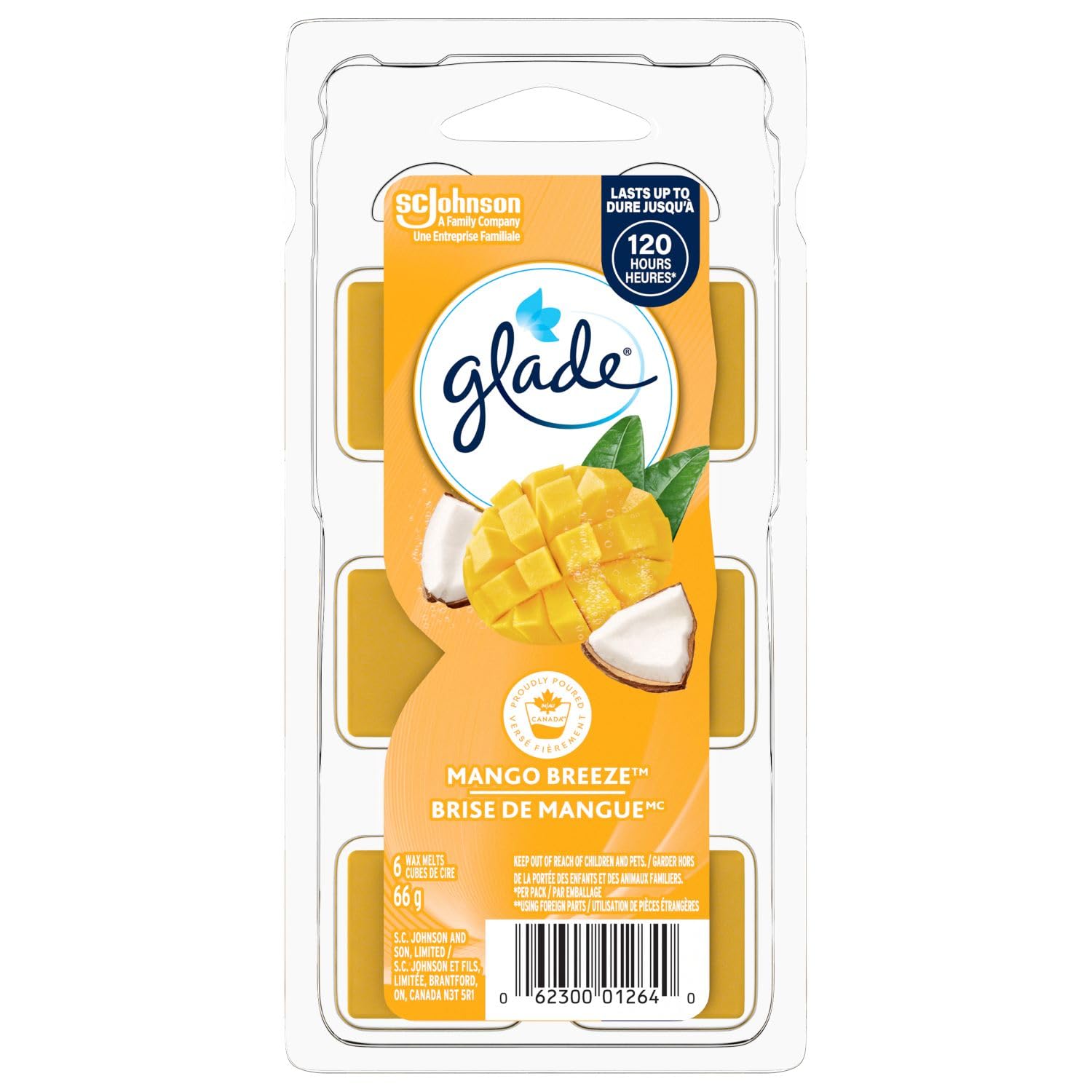 Glade Wax Melts Air Freshener and Odor Eliminator, Scented Essential ...