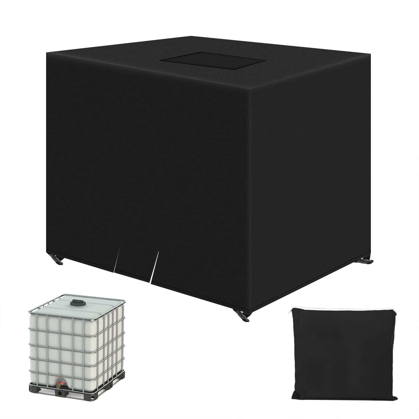 Buy IBC Rain Barrel Cover for 1000L, Outdoor Rain Barrel Water Tank ...