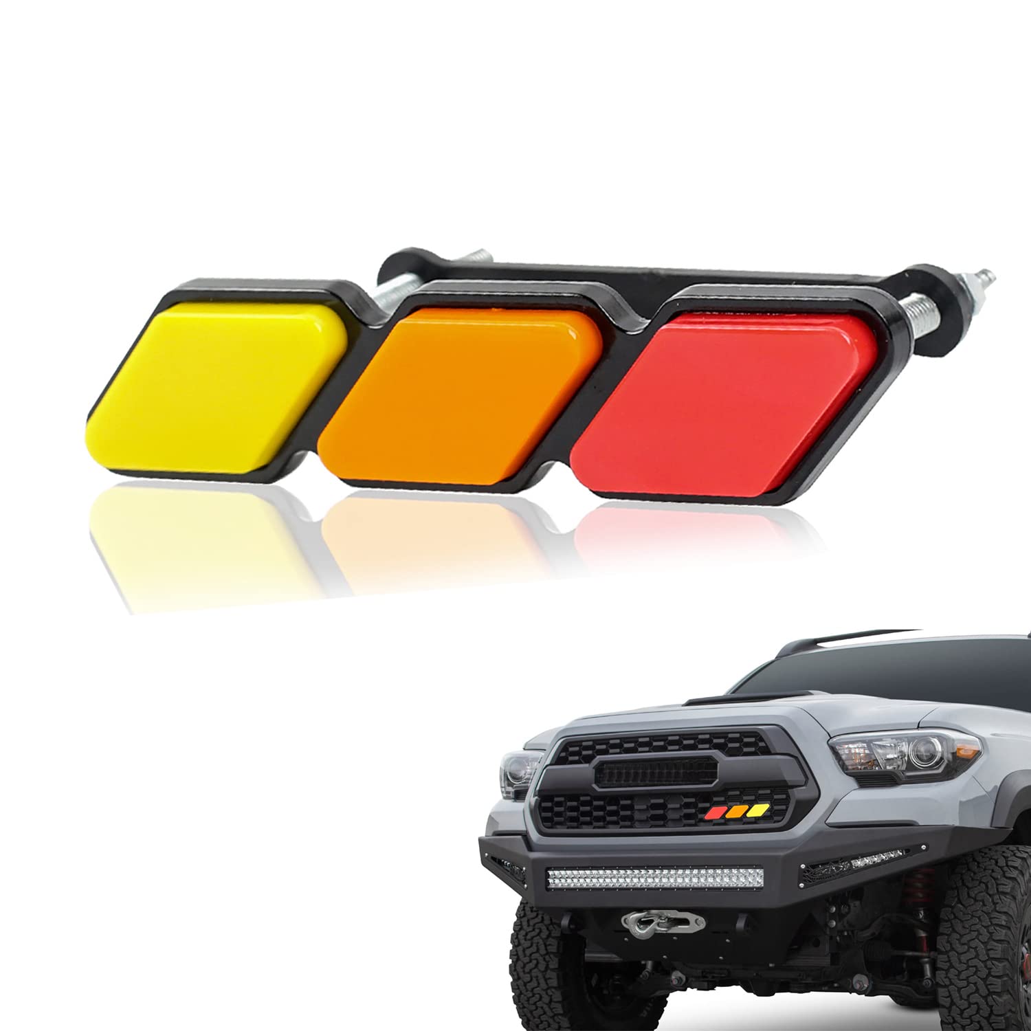 Amazon.com: 3-Color TRD Grille Decor Badge, Upgrade Emblem, Universal ...