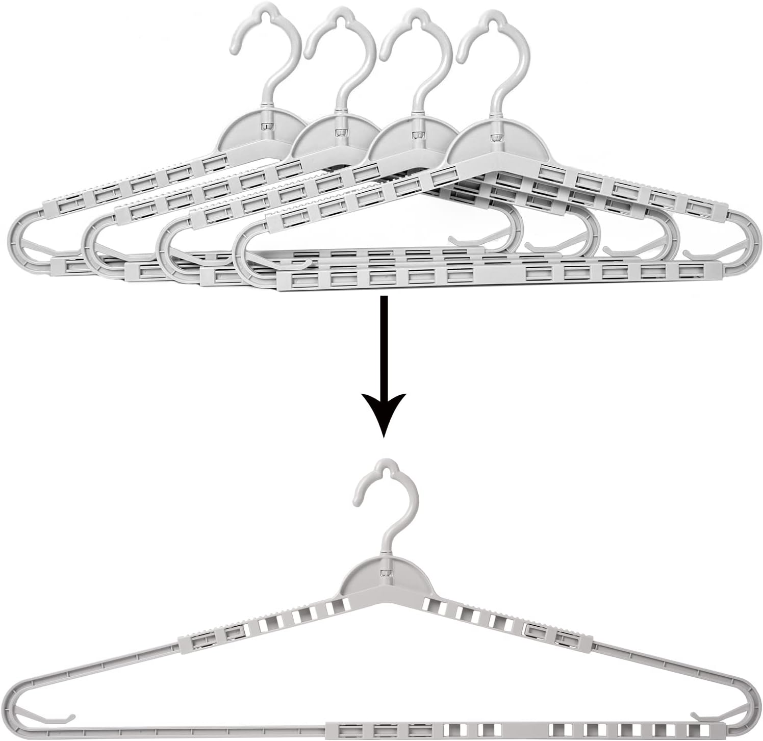 Amazon.com: 06pk Extra Large Hangers for Plus Size Clothes - Heavy Duty ...