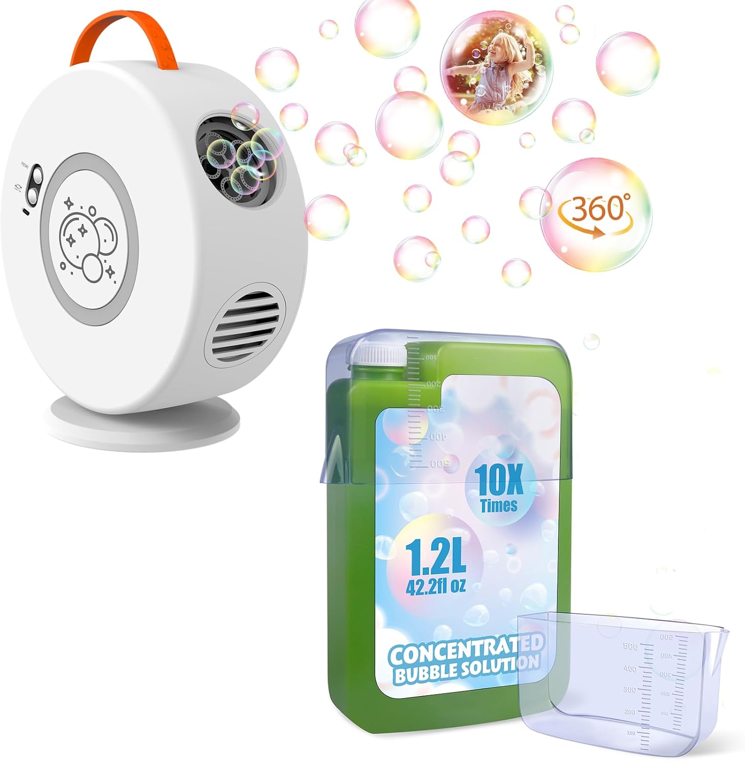 Amazon.com: Bubble Machine Automatic for Kids Rechargeable Battery ...