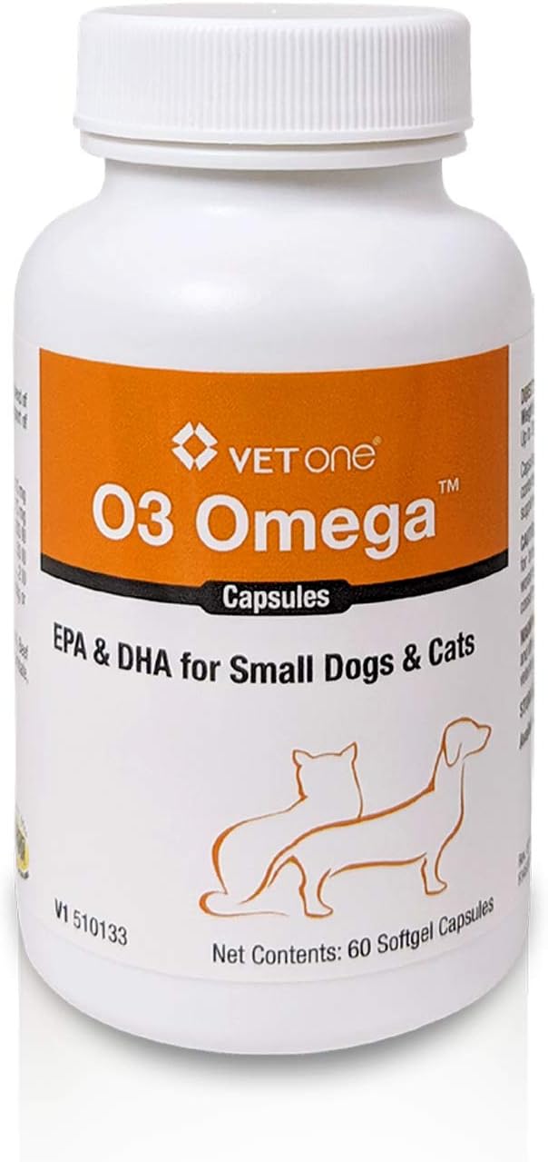 Amazon.com : VetOne O3 Omega Soft Gel for Large Dogs - Essential Fatty ...