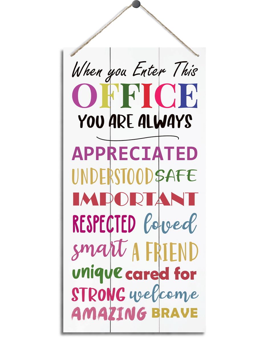 Amazon.com: Office Decor Signs, Inspirational Wall Sign, Decorative ...