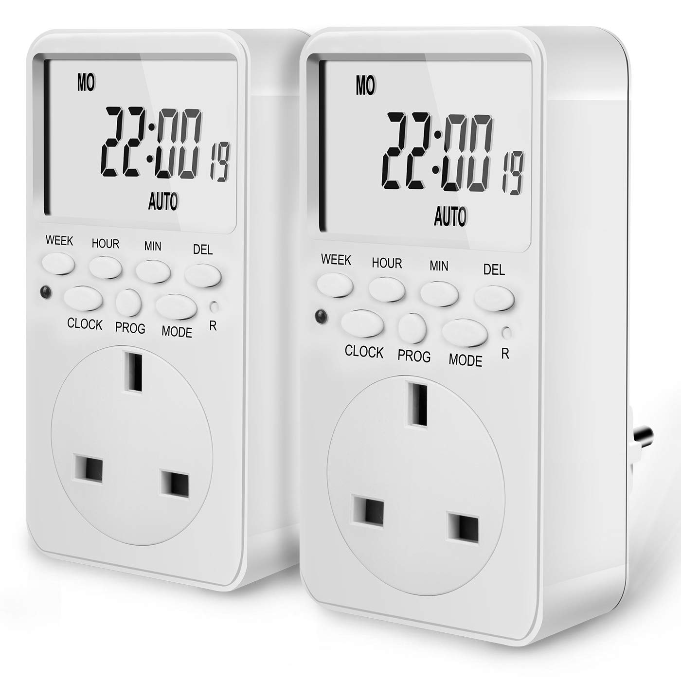 Buy Digital Electrical Timer Plug Socket 24 Hours/7 Day Weekly ...