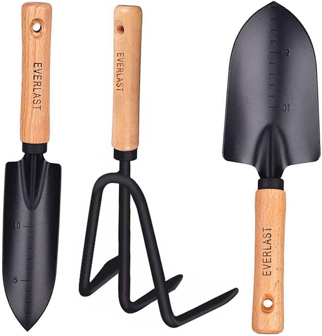 Amazon.com : Garden Tools Set-Garden Trowel,3 Piece Heavy Duty ...