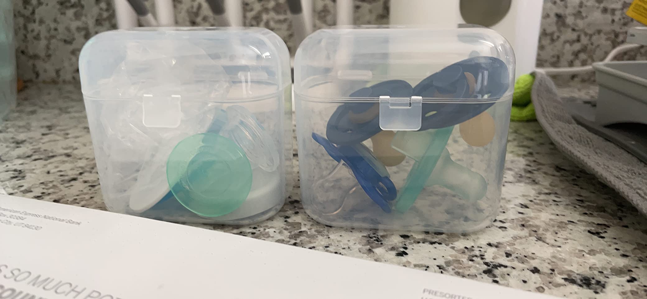 Amazon.com : Accmor Pacifier Case, Pacifier Container Can Storage 2 ...