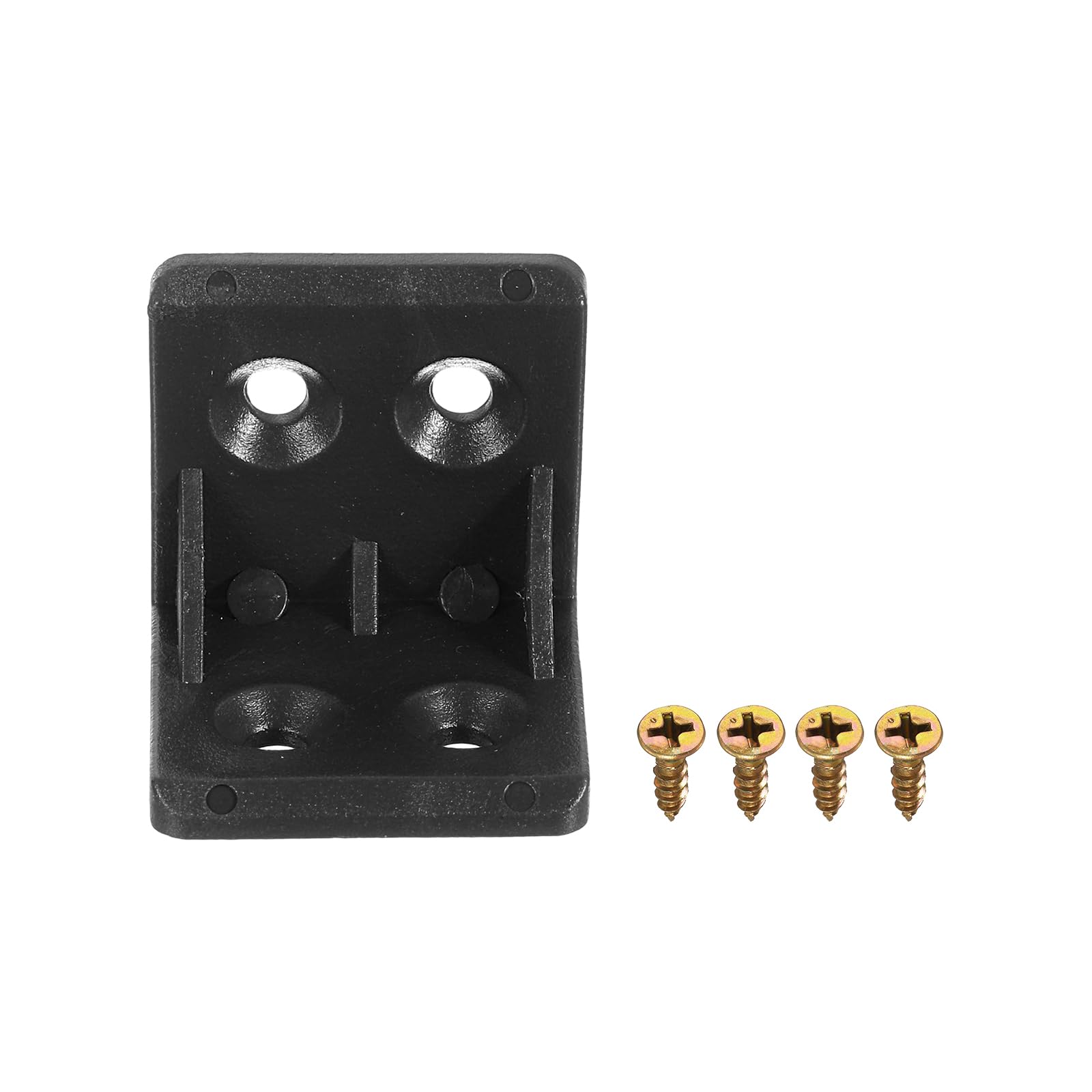 uxcell 50Pcs 90 Degree Plastic Corner Braces, 27.3x27x27mm Nylon Shelf ...