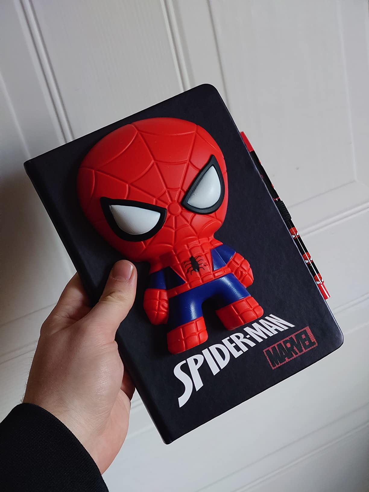 Marvel Spiderman A5 Notebook and Pen Set, 3D Diary Stationery Set Kids ...