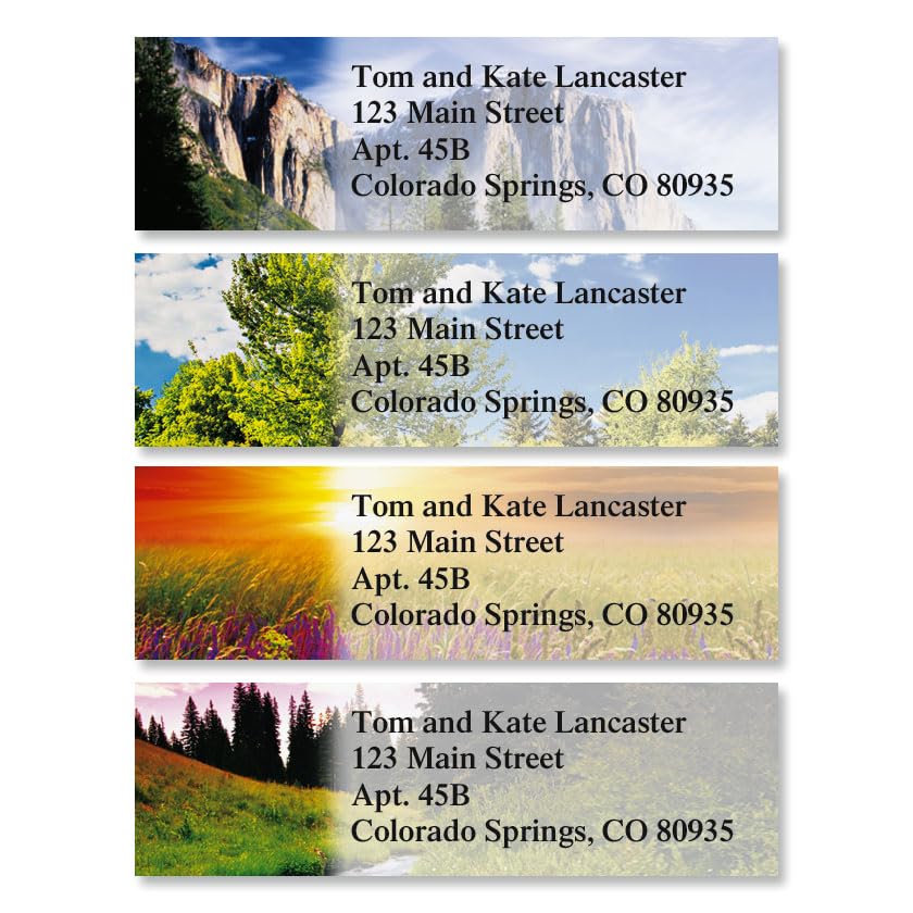 Amazon.com : Colorful Images Beautiful Wilderness Return Address ...