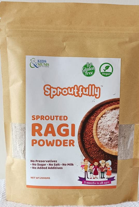 Sproutfully Sprouted Ragi Powder 200g - Starter Pack : Amazon.in ...