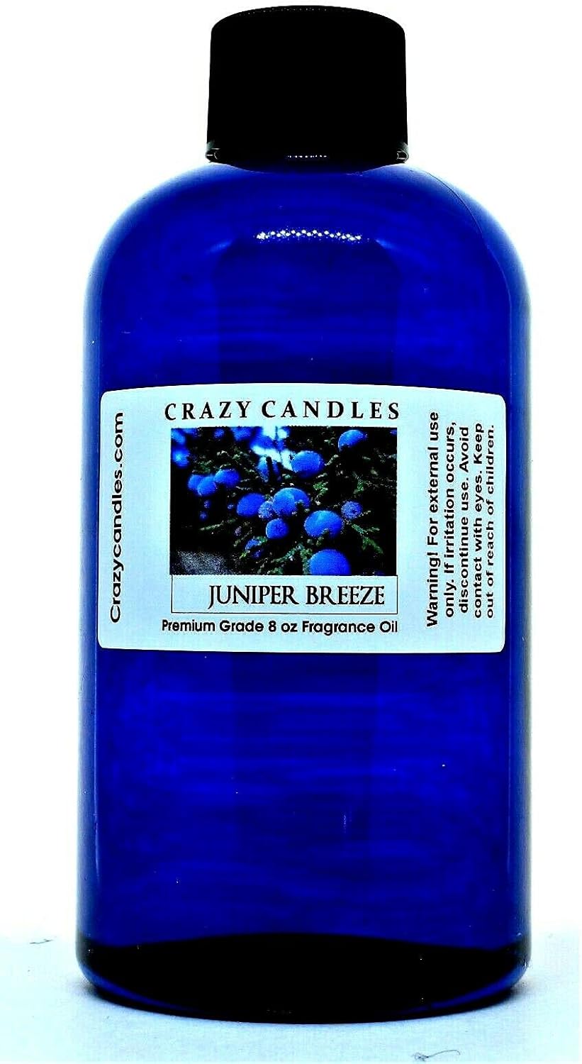 Amazon.com: Crazy Candles 8oz Juniper Breeze 8 Fl Oz Bottle (237ml ...