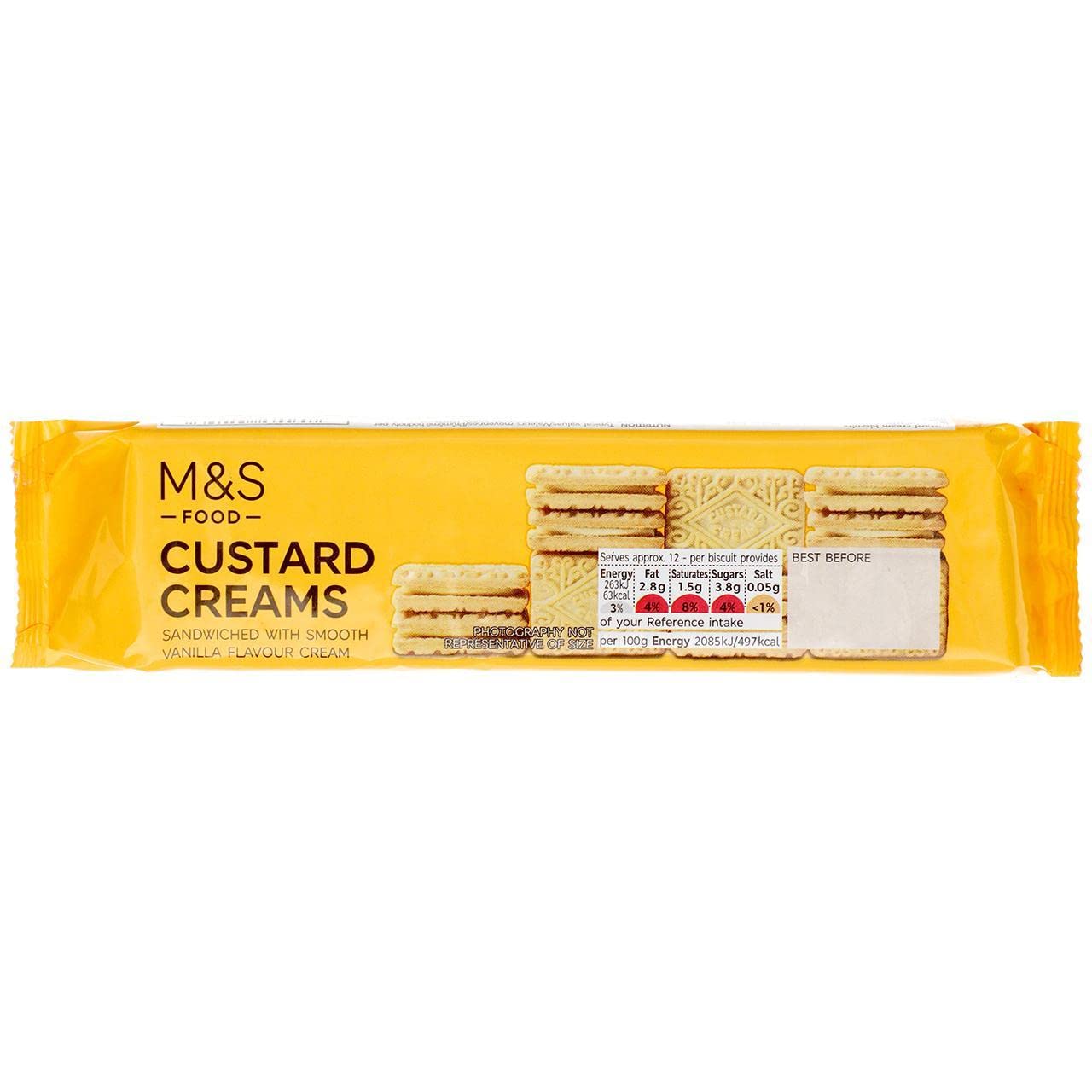Amazon.com: M & S Custard Creams 150g - Pack of 6 : Grocery & Gourmet Food