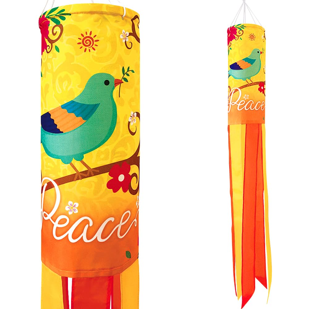 Amazon.com : Dusnodu Peace Bird Windsock 40 Inch Durable Outdoor ...