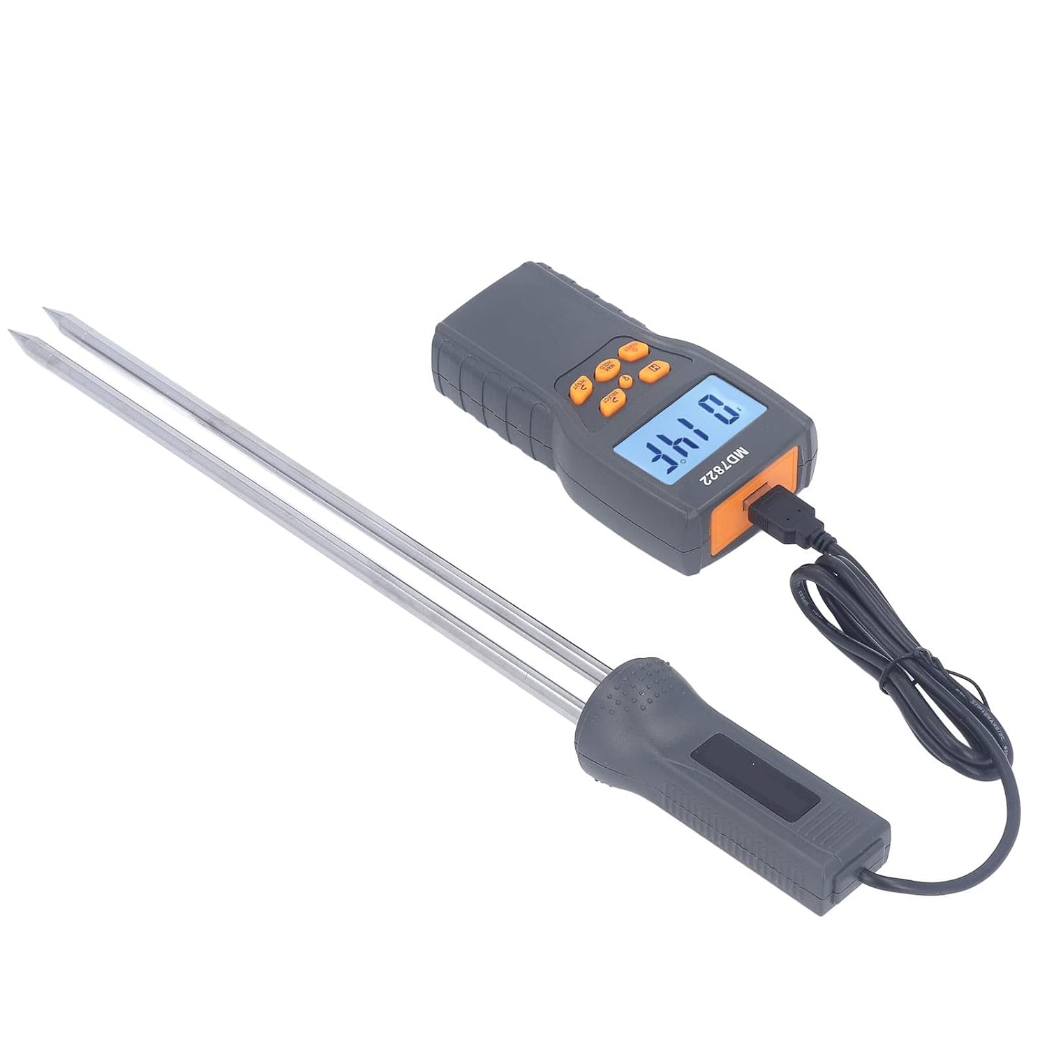 Moisture Meter, Easy Reading Grain Water Content Analyzer for Rice ...