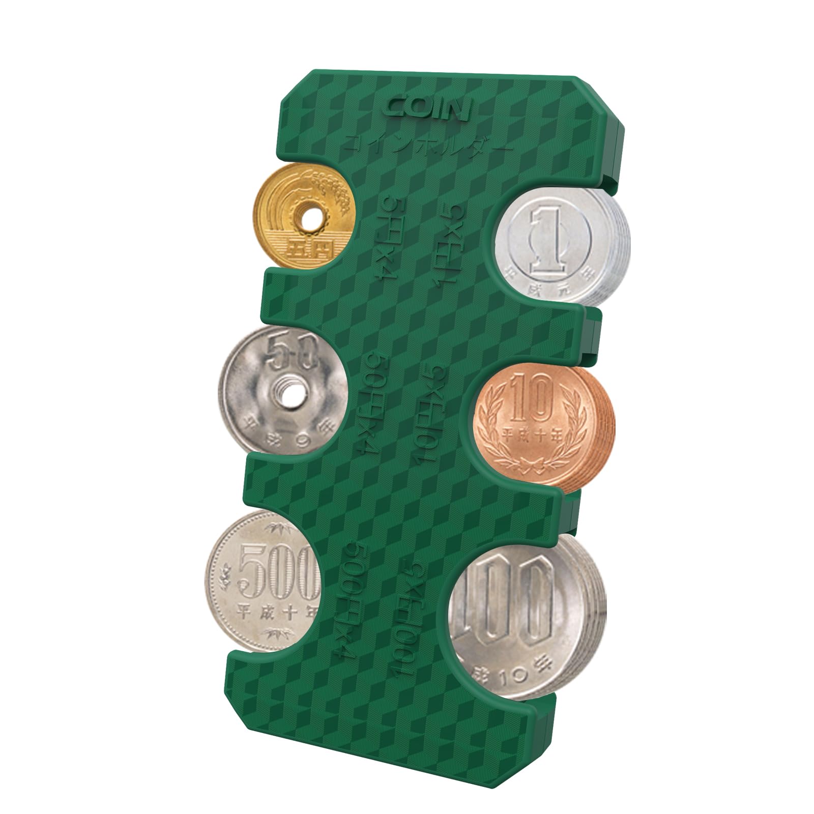 Amazon.co.jp: 携帯用コインホルダー Olycism コイン収納 貨幣ケース 小銭の整理に便利 コインを分類できる 軽量 コンパクト 片手で取り出せ 小銭財布 (グリーン ...